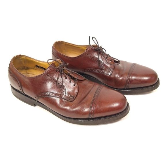 Allen Edmonds | Shoes | Allen Edmonds Brogued Genuine Leather Mens ...